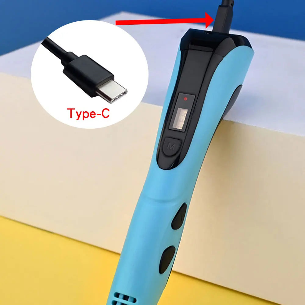 2025 Kids 3D Printing Pen – Safe & Easy-to-Use with Type-C Power, 50M ...